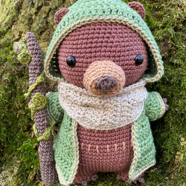 Druid Bear | PDF Crochet Amigurumi Pattern | Fantasy Plushie With ...