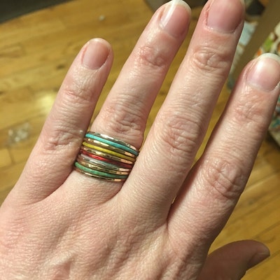 Stacking Rings / Thin Stacking Rings / Patina Stackable Rings / Stack / Silver Stack Ring ...