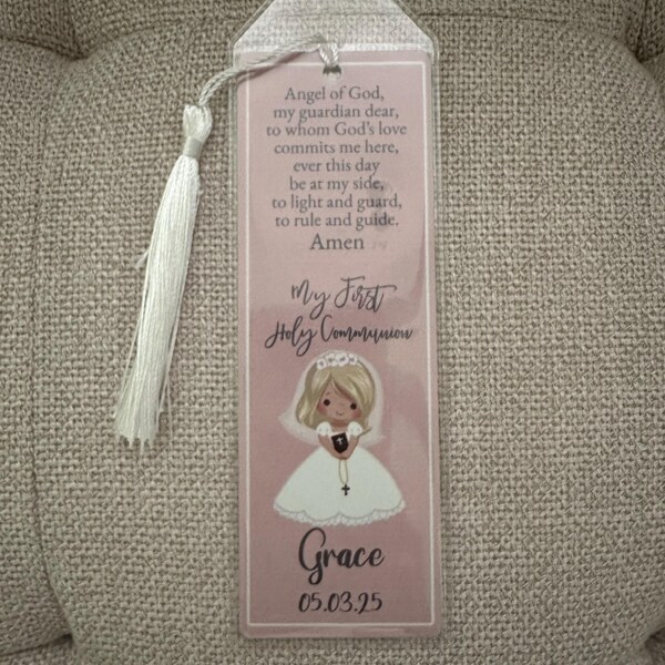 Personalized First Holy Communion Gift | 1st Communion Metal Floral ...