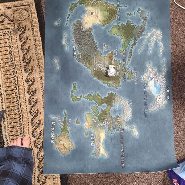 Custom RPG / Game Cloth Map Printing Service - Etsy