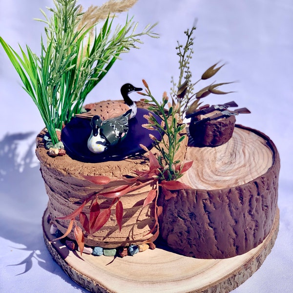 MALLARD DECOY DUCKS Cake Topper / Outdoor Hunting Themed Wedding Cake ...