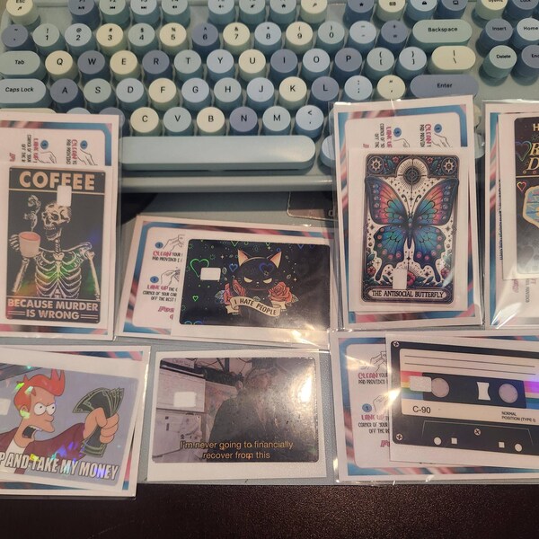 Card Sticker Card Skin Card Wrap Fits All Card Customizable Card ...