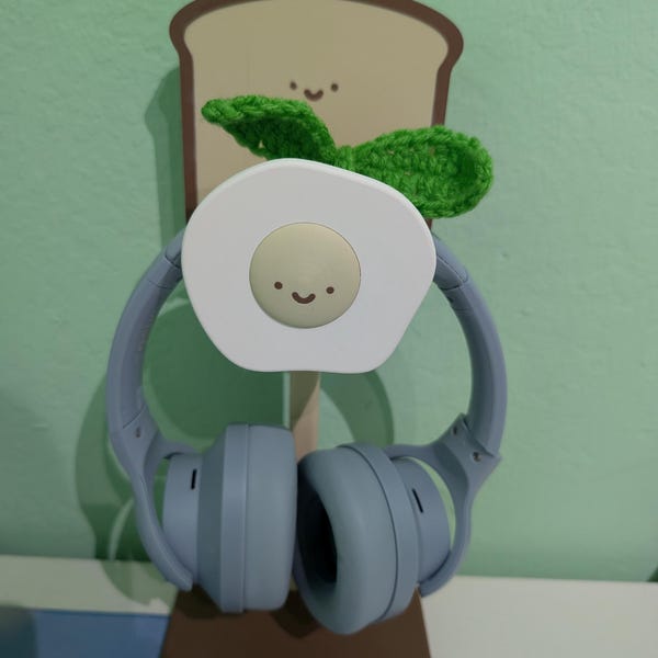 Cute Headphone Stand - Set With Cat, Ribbon and Heart Accessory - Fully ...