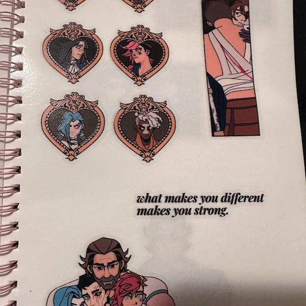 Arcane Crews Sticker Sheet 8x5" Ft. Vander, Silco, Jinx, Vi, Viktor ...