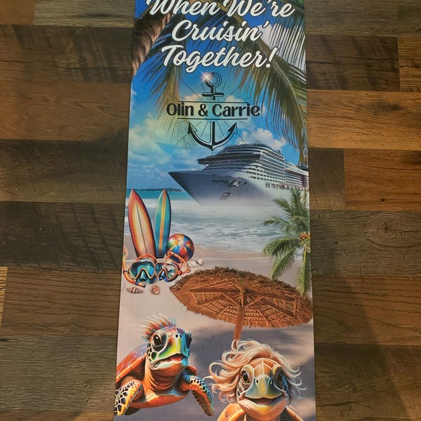 Personalized Cruise Cabin Door Banner | Custom Vacation Decoration Sign ...