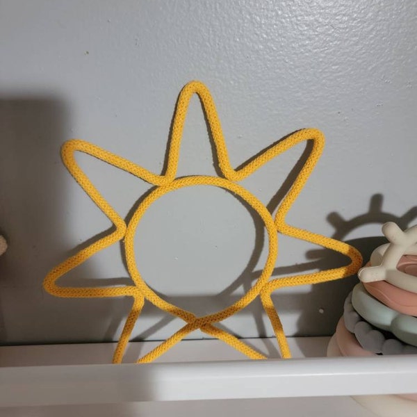 Rope Wire Sun , Great Wall Decor for Kids and Babies Nursery - Etsy