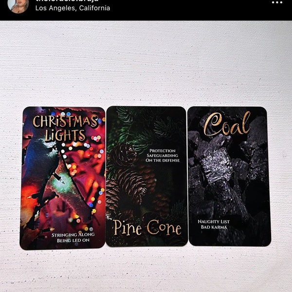 CHRISTMAS DECK- the Magic of Christmas Oracle- Mystical- Holiday Tarot ...