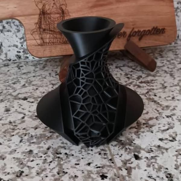 Obsidian Hive Planter, Modern Geometric Pot, Drainage Hole – Sci-fi ...