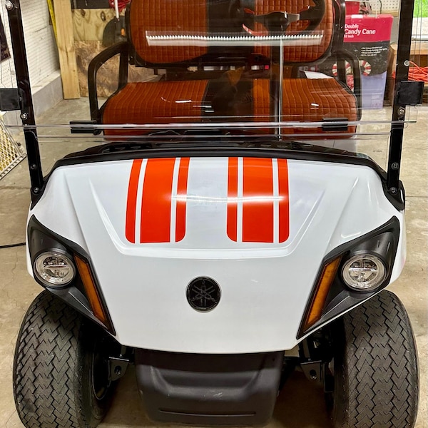 Golf Cart Vinyl Decal Graphics Right, Left & Front Complete Set, 4 ...