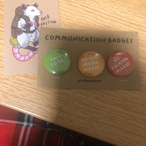 Communication Badges - for Autistic Adults and Children / AAC ...