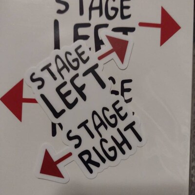 Vinyl Theatre Sticker, Water Bottle Sticker, Theatre Gift, Drama Gift ...