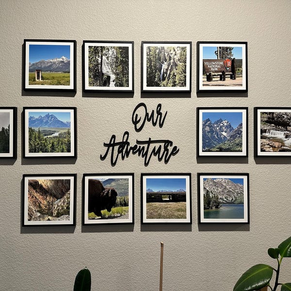 Our Adventure Sign - Our Adventure Cutout Sign - Our Adventure Word Cut ...