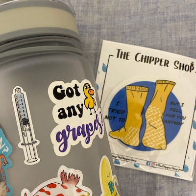 Fall Risk Socks Sticker Funny Nursing Vinyl Sticker Nursing - Etsy