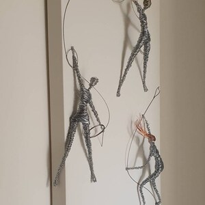Climbing Figures Wire Sculptures Set of 2 Wire Sculptures - Etsy