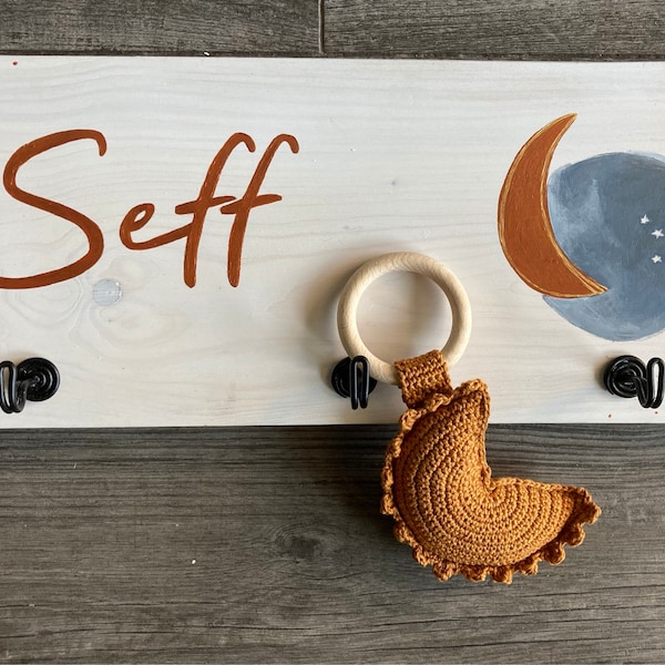 Crochet Pattern - Half Moon Rattle - English - Etsy