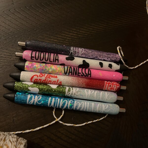 Glitter GEL Pens Inkjoy Gel Pens 0.7 Personalized Inkjoy Custom Epoxy ...