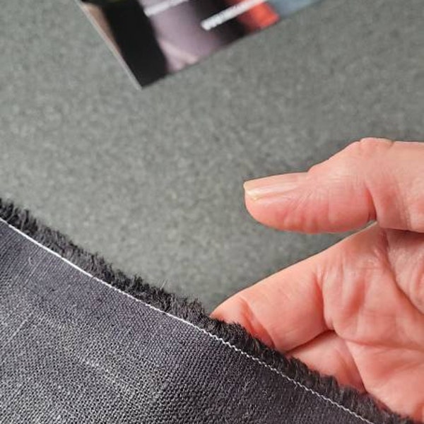 Soft Linen Fabric, Very Heavy Weight Canvas, Undyed. 280 Gsm Organic ...