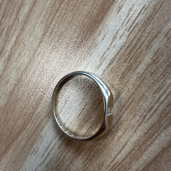 Square Signet Ring 8mm, 14k 18k 10k Solid Gold Geometric Pinky Ring ...