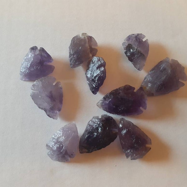 Amethyst Arrowhead Stone -- Jewelry Making and Wire Wrapping - Chakra ...