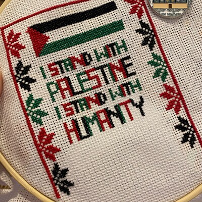 Cross-stitch Pattern: Palestinian Flag for Gaza Tatreez Pattern PDF ...