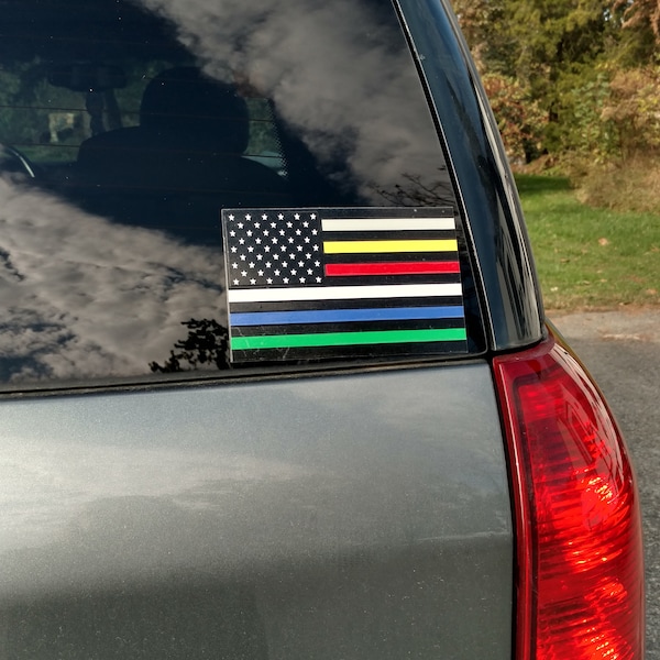 First Responder Decal - Car Decal - Firefighter - Sticker - Police ...