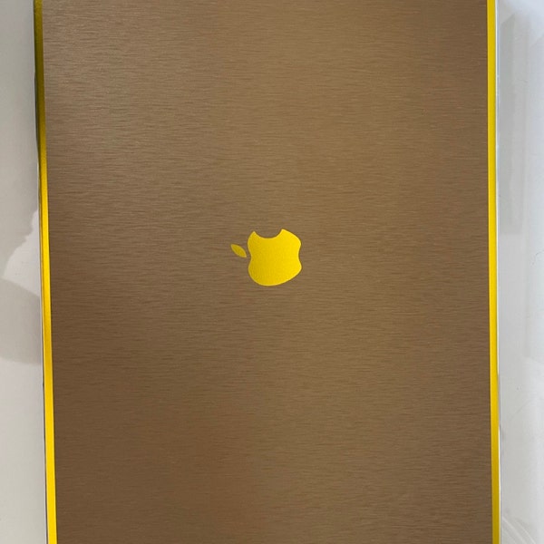 New MacBook M1, M2 Air, M1 Max MacBook Pro Black Leather Satin Gold ...