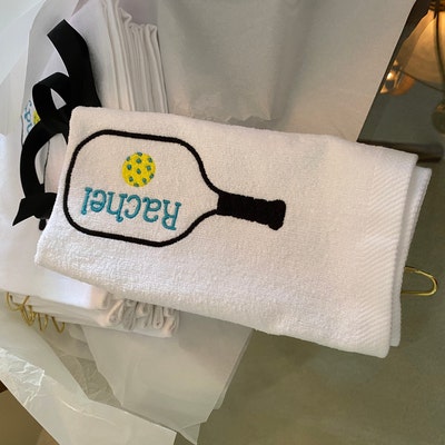 Preppy Classic PERSONALIZED Velour TENNIS TOWEL W/ Grommet - Etsy