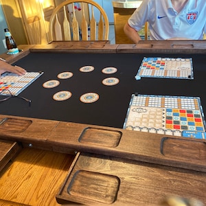 Board Game Table Topper With Added Shelves - Etsy