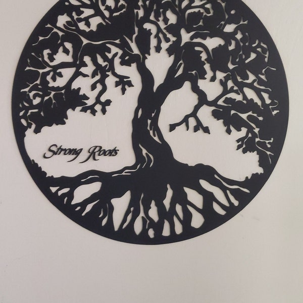 Half Moon, Stars and Palm Trees CNC Plasma Cut Circle Metal Art Wall ...