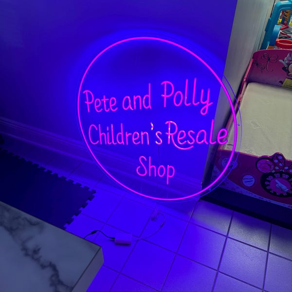 Custom Circle Neon Sign, Personalized Birthday Party Neon Light, Custom ...