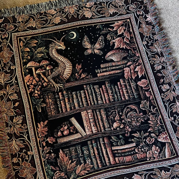 Goth Aesthetic Blanket Woven Wall Hanging Gothic Home Decor Dark ...
