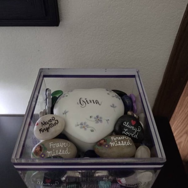 Bereavement Word Stones, Handpainted Grief & Loss Rocks, Memory Stones ...