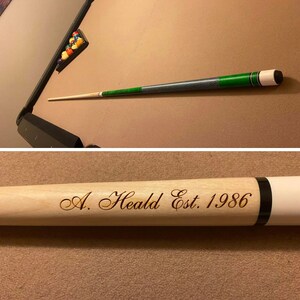 Two Piece Red and Blue Details With Wrap Pool Cue Stick With Custom ...