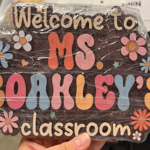 Custom Teacher Sign, Teacher Desk Sign, Teacher Name Plate for Desk ...