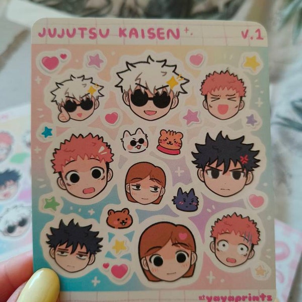 NEW Jujutsu Kaisen Stickersheets Kawaii, Cute, Anime, Deco - Etsy