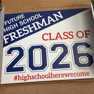 8th Grade Signs, Graduation Yard Sign, High School Graduation Lawn ...