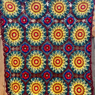 Magic Circles Scarf Pattern by Jane Crowfoot - Etsy