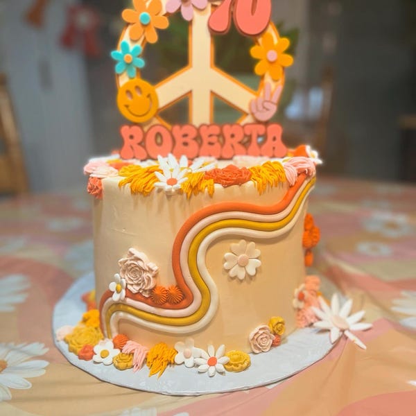 Straight Outta custom Year Cake Topper, Choose Your Color, Rap Party ...