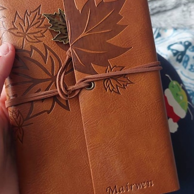 A7 A6 A5 Personalised Notebook Embossed Maple Leaves - Etsy UK