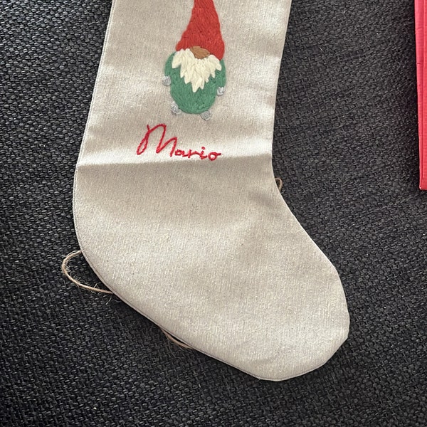 Personalized Family Christmas Santa Stocking, Custom Name Christmas ...