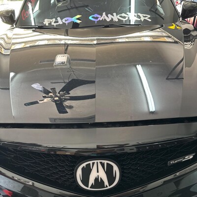 Custom Text Outline Y2 Windshield Graphic Decal Car Sticker Banner JDM ...