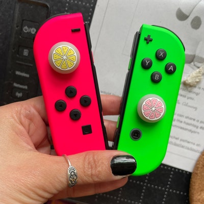 Nintendo Switch Joy Con Thumb Grips Joystick Cap Silicone Cover Fruit ...