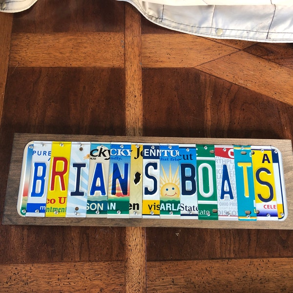 Custom License Plate Signs, Personalized Gift Anniversary, Custom Gift ...