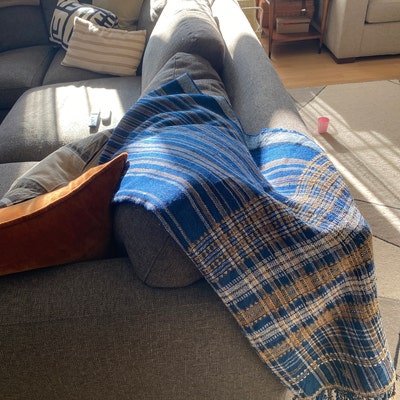 Poetry in Motion Ajrakh Natural Dyed Silk Scarf - Etsy