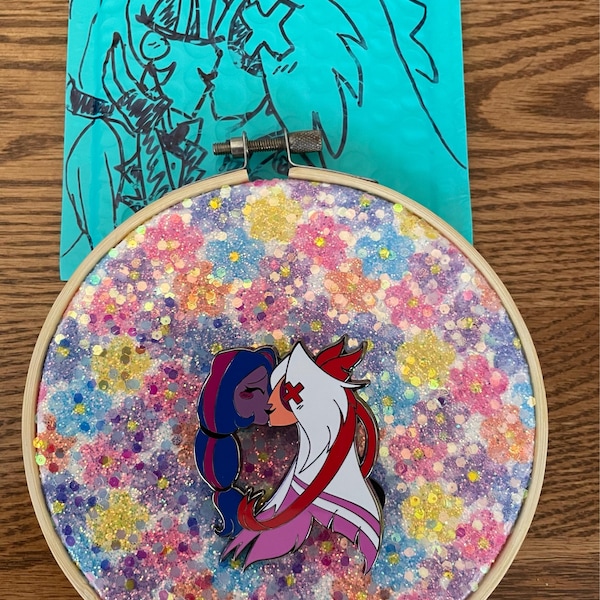 Hazbin Hotel LGBTQ+ Pride Couples Chaggie Radiodust Huskerdust Pin Set ...