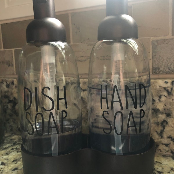 Hand Soap Dish Soap Labels - Vinyl Decal Sticker Cute Kitchen - Etsy