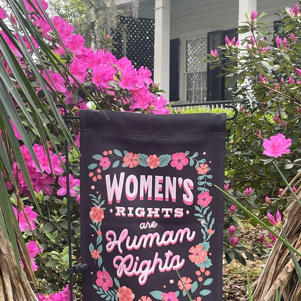 Feminist Flag Womens Rights Are Human Rights Flag Pro Choice Flag ...