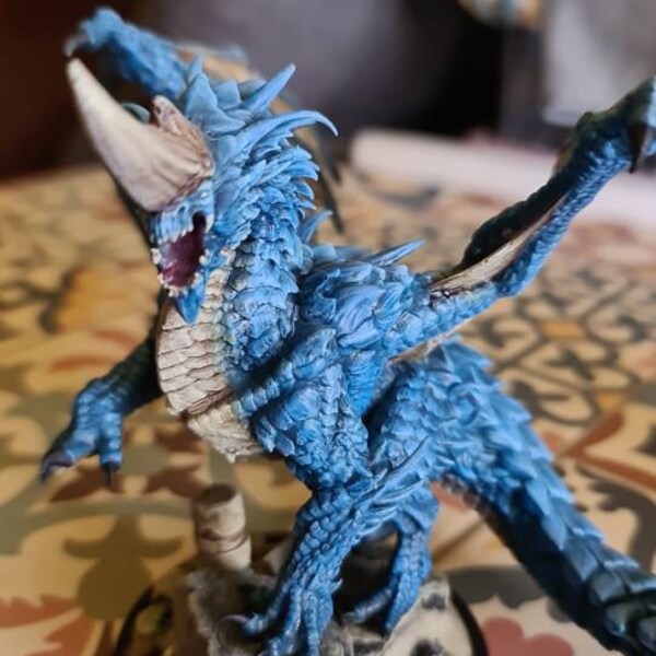 Chromatic Blue Dragon Miniature - Rescale Miniatures - Dnd Miniatures ...
