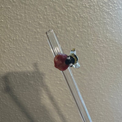 Double Mushroom GLASS STRAW Boba Straws Smoothie Straws - Etsy