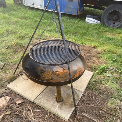 Hanging Campfire Rotisserie Spit - Etsy